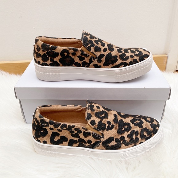 Steve Madden | Shoes | Steve Madden Leopard Print Slip On Sneakers ...